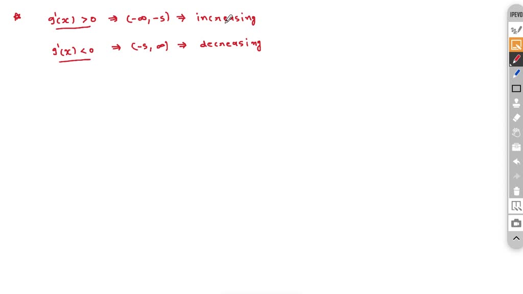 SOLVED: Draw graph to match the description given. g(x) has positive derivative over 5) and ...