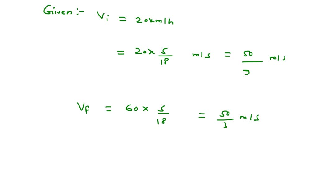 Solved A Minivan Goes From Zero To 55 Km H In 15 Seconds Calculate