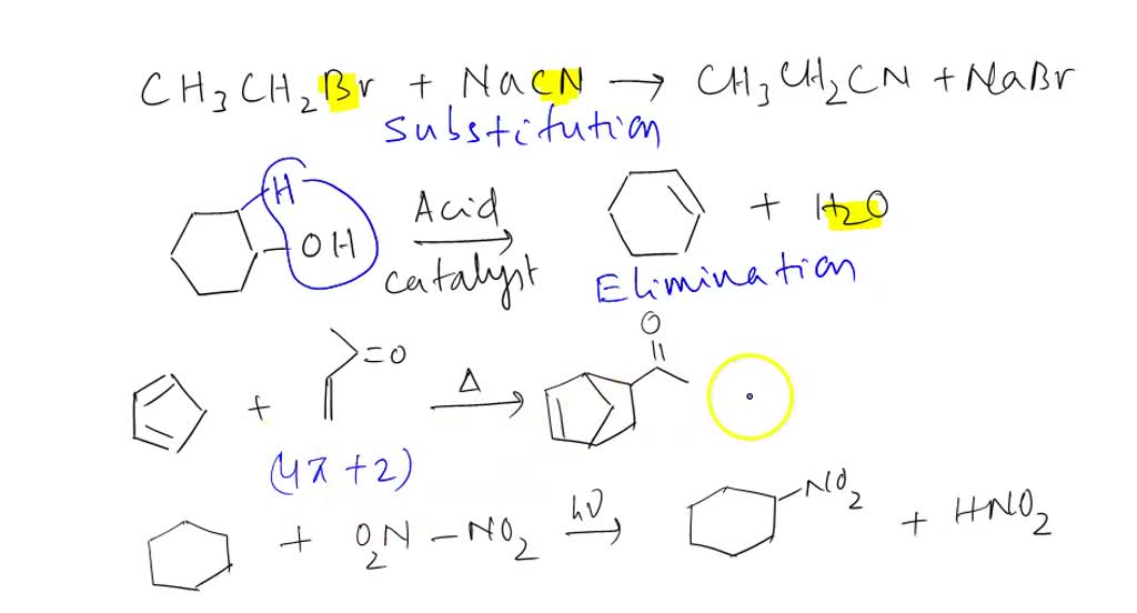 SOLVED: Question 2 (6 pts) Identify the following reactions as ...
