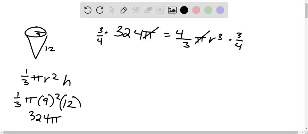 SOLVED: A solid cone of height 12cm and radius 9 cm is recast into a ...