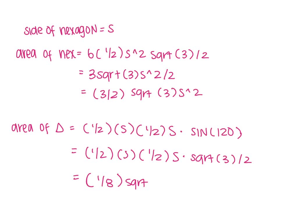 SOLVED: ABCDEF is a regular hexagon. G is the midpoint of AB. H and I ...