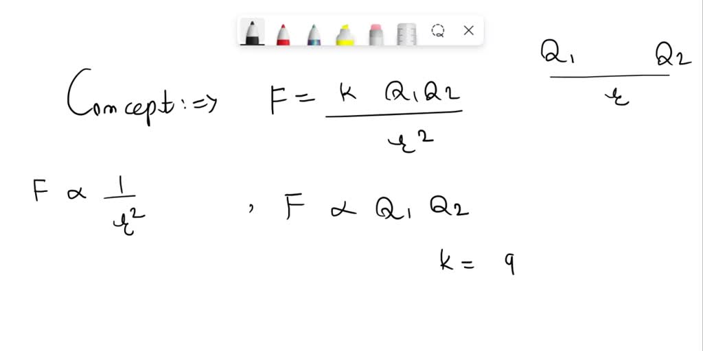 SOLVED: According to Coulomb's law, the force of attraction or ...
