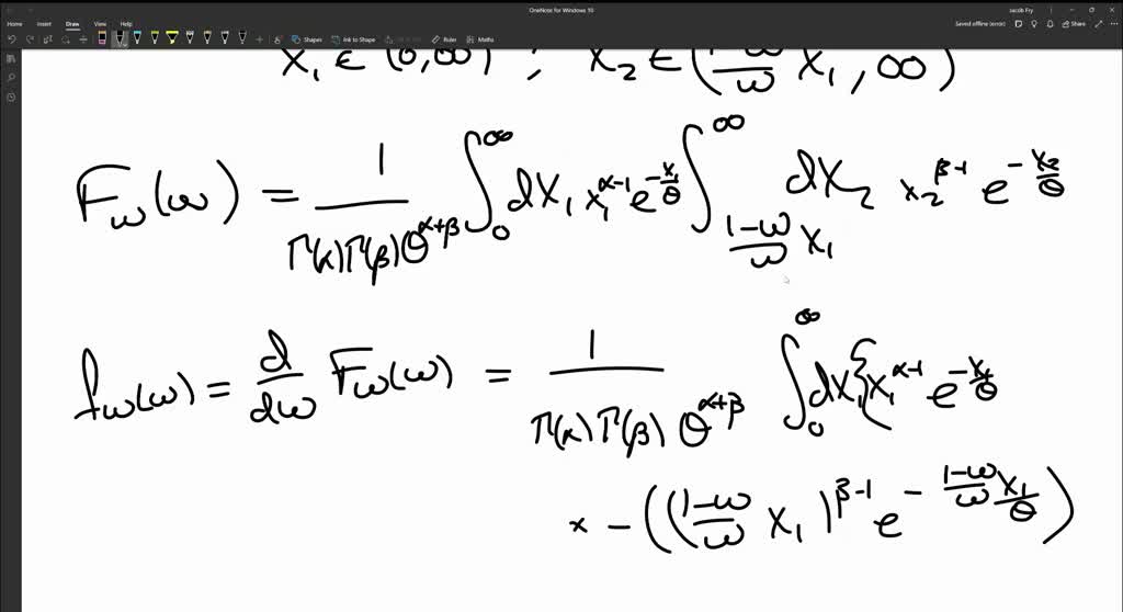SOLVED: 5.2-6. Let X1 and X2 have independent gamma distributions with parameters α, θ and β, θ ...