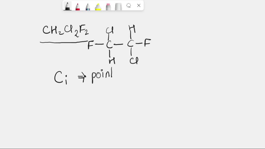 CH2Cl2F2 Structure and point group? (Why is it the way it is? Why are ...