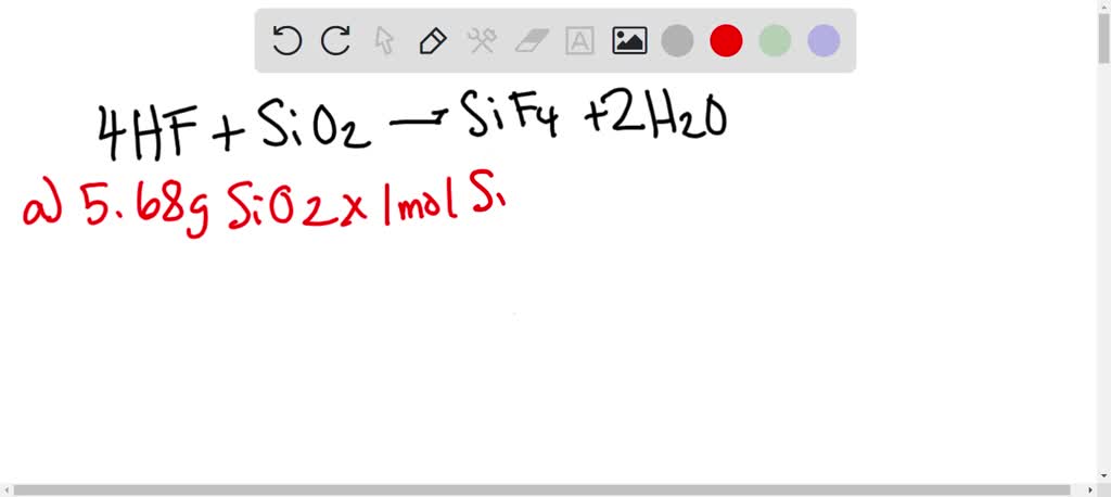 SOLVED: ydrofluoric acid, an aqueous solution containing dissolved ...