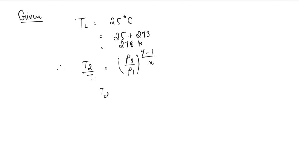 SOLVED: An open cycle gas turbine cycle operates with a pressure ratio ...