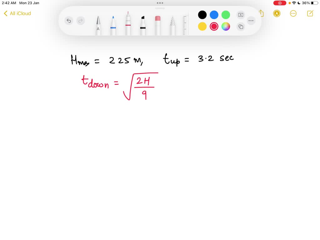 SOLVED: A projectile, shot from the ground, reaches its highest point ...