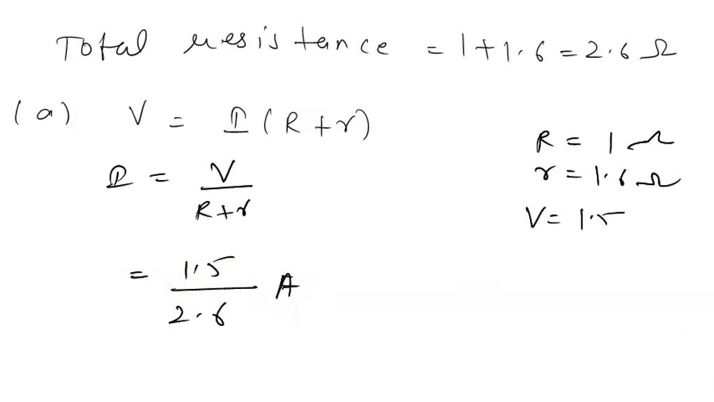 SOLVED: Review Constani A real battery is not just an emf: We can model ...