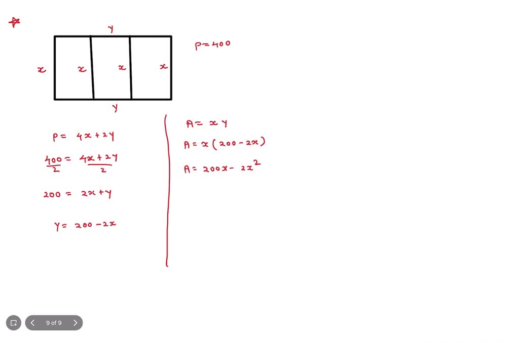 SOLVED: A farmer with 4,080 of fencing wants to enclose a rectangular area and then divide it ...