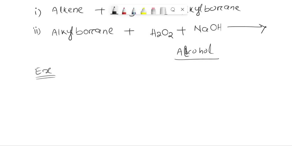 SOLVED: Write chemical equations, showing all necessary reactants for the preparation of butanol ...