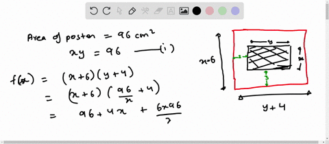 7. The top and bottom margins of a poster are each 6 cm and...