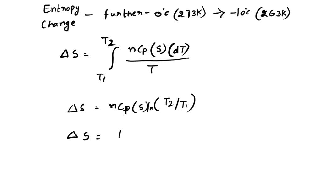 SOLVED: 1 mol of supercooled liquid water transformed to solid ice at ...