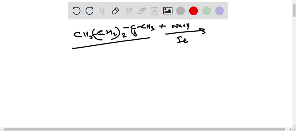 SOLVED: A carbonyl compound on reaction with lodine in presence of ...