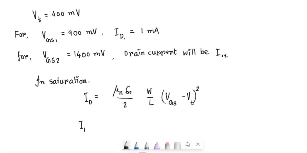 VIDEO solution: A source follower is required to deliver a 0.5V peak ...