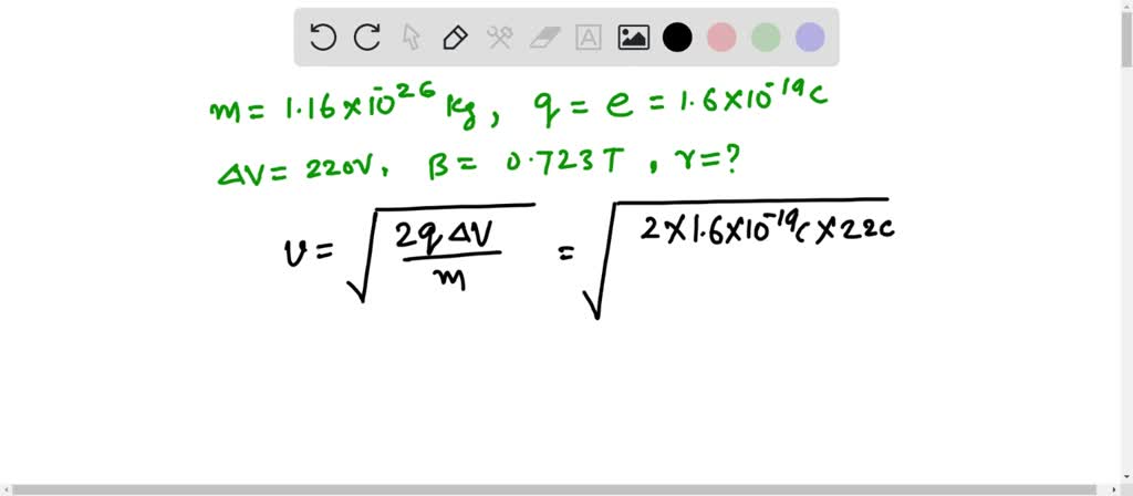 SOLVED: A singly charged ion of 7Li (an isotope of Lithium) has a mass ...
