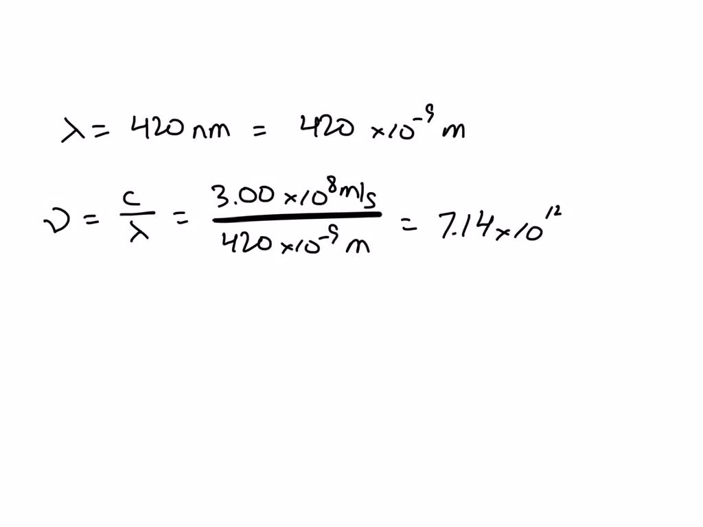 Solved The Strongest Emission Line For Helium Is At 420 Nm Write The