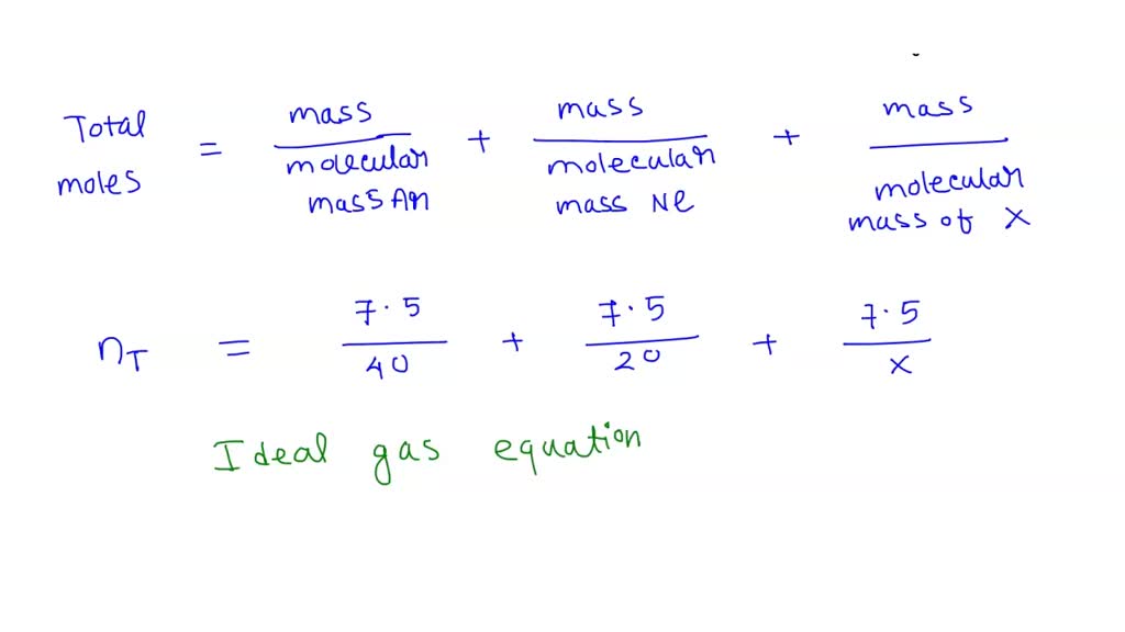 SOLVED: gas mixture is made by combining 6.5 '091281 each ol Ar; Ne ...