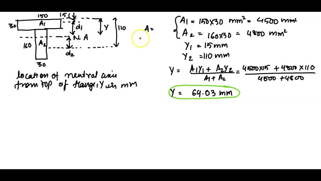 A tee section is made up of a 30mm x 150 mm flange and a 30 mm x 160mm ...
