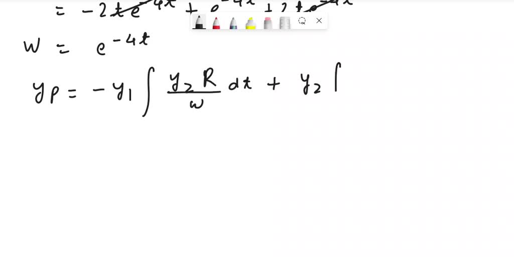 SOLVED: Find a particular solution to the second order differential ...