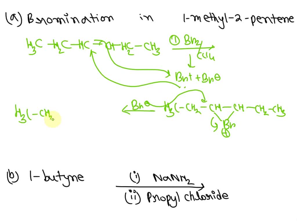 SOLVED: Predict the products of the following reactions a) Bromination (Br2 in CCl4) of 2-methyl ...