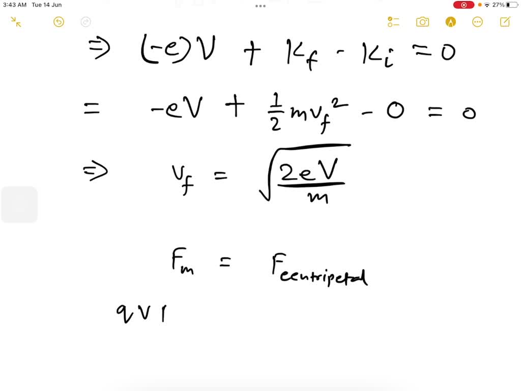 Solved 23 Electrons Mass M Charge E Are Accelerated From Rest