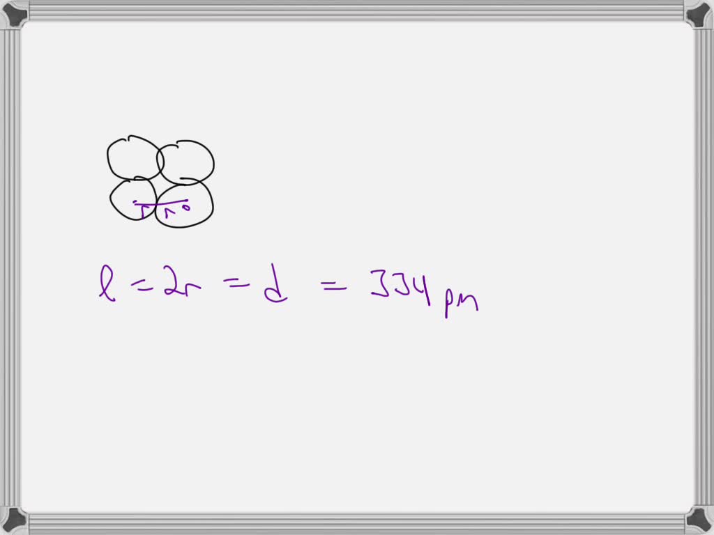 SOLVED: Polonium metal crystallizes in a simple cubic arrangement, with ...