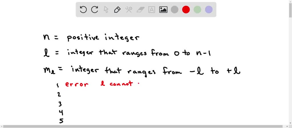 SOLVED: Each of the following sets of quantum numbers is supposed to specify an orbital. Choose ...