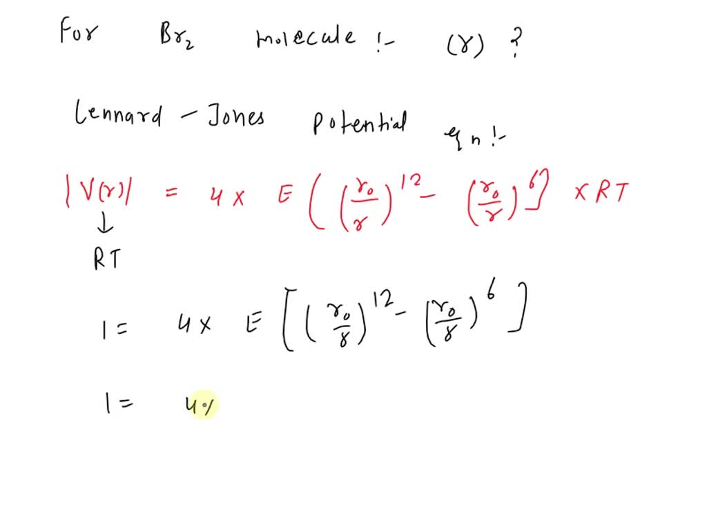 SOLVED: The Lennard-Jones potential is often used in molecular dynamics ...