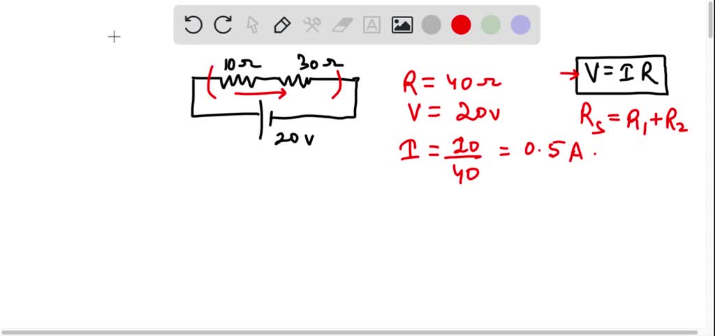SOLVED: 34, The potential difference on the 10 Ohm resistor in the ...