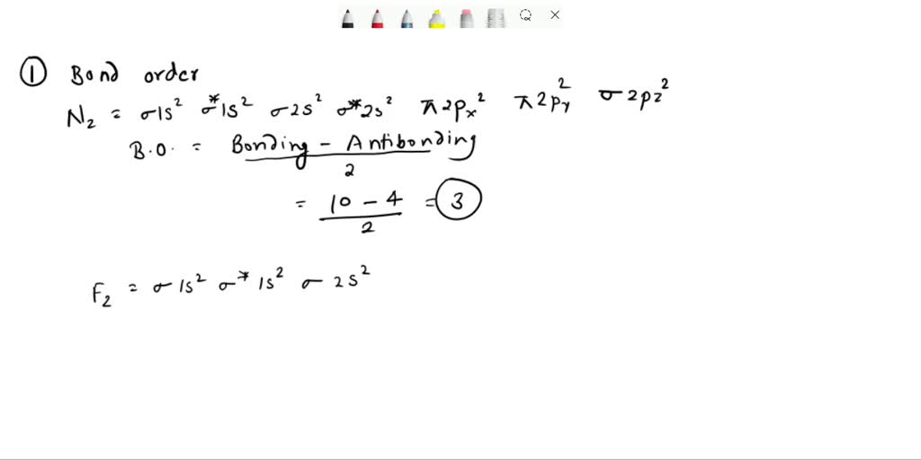 Solved A From Molecular Orbital Theory Argument Explain Why You