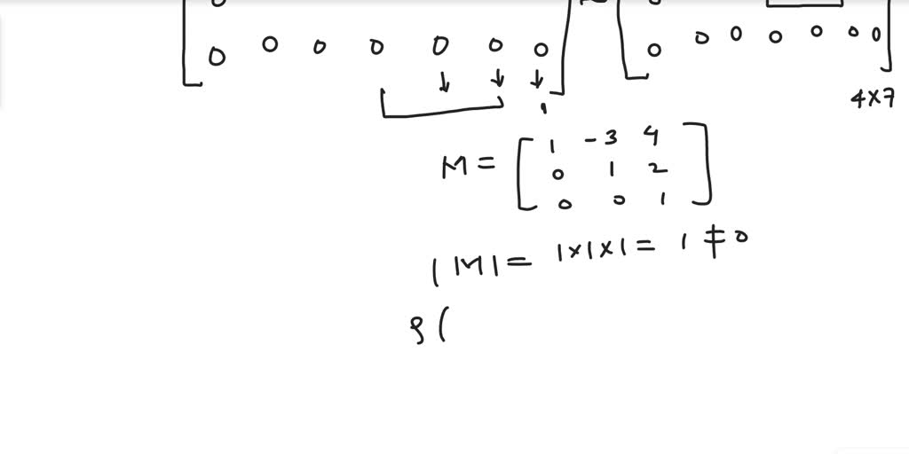 SOLVED: Determine the dimensions of Nul A, Col A, and Row A for the ...