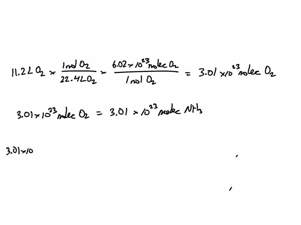 SOLVED: What weight of ammonia contains the same number of molecules as ...