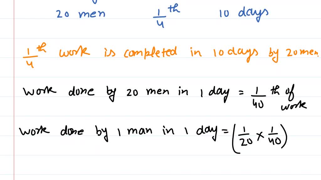 SOLVED: If 1800 people can finish the construction of a building in 40 ...