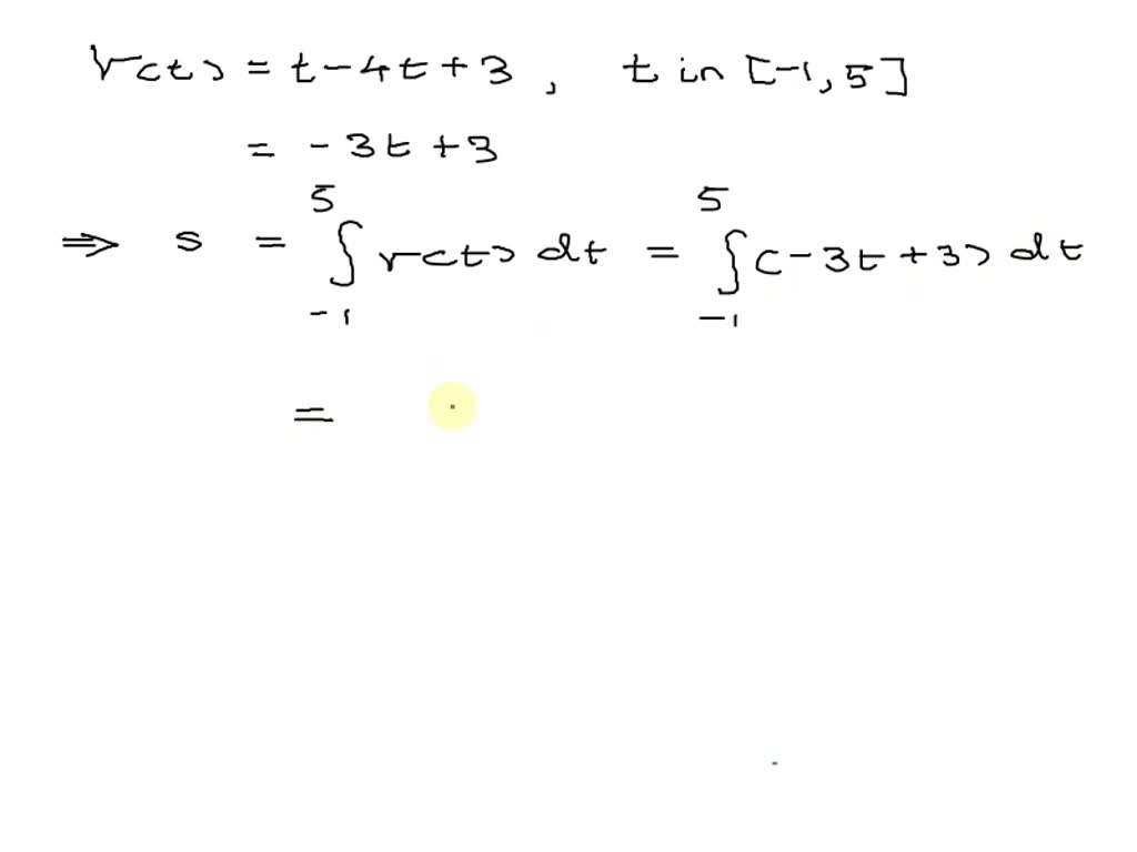SOLVED: The velocity function is v(t) = t^2 - 4t + 3 for a particle moving along a line. Find ...