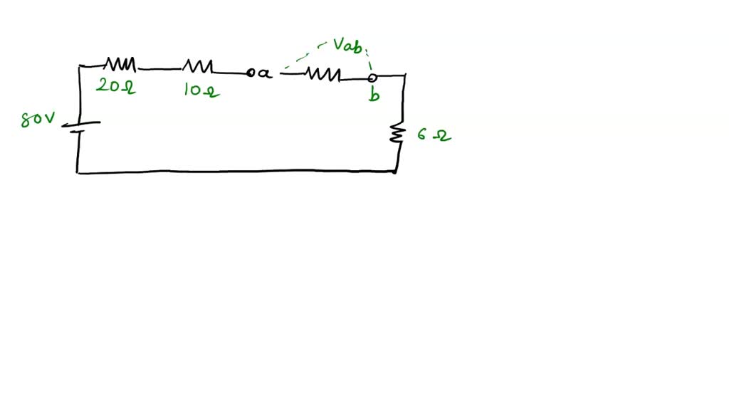 Using the voltage divider rule, find Vab (with polarity) for the circuits of Fig.
