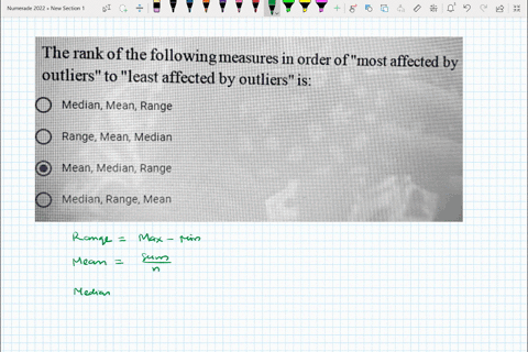 The rank of the following measures in order of "most...
