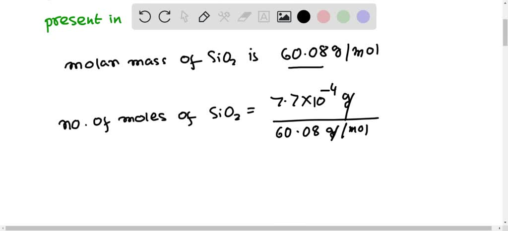 A grain of sand weighs 7.7 Ã— 10^(-4) g. How many formula units of ...