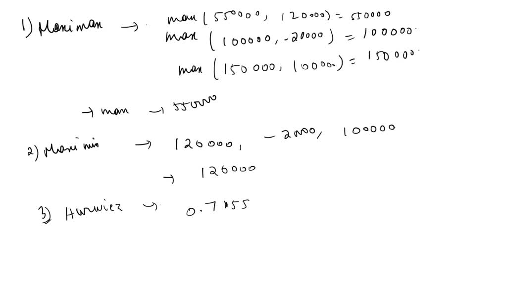 Calculate the Expected Monetary Value (EMV) for Option 2 in the ...