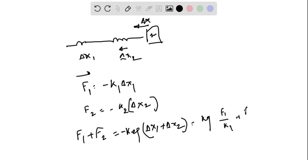 SOLVED: 13. The mass in the figure below slides on a frictionless ...