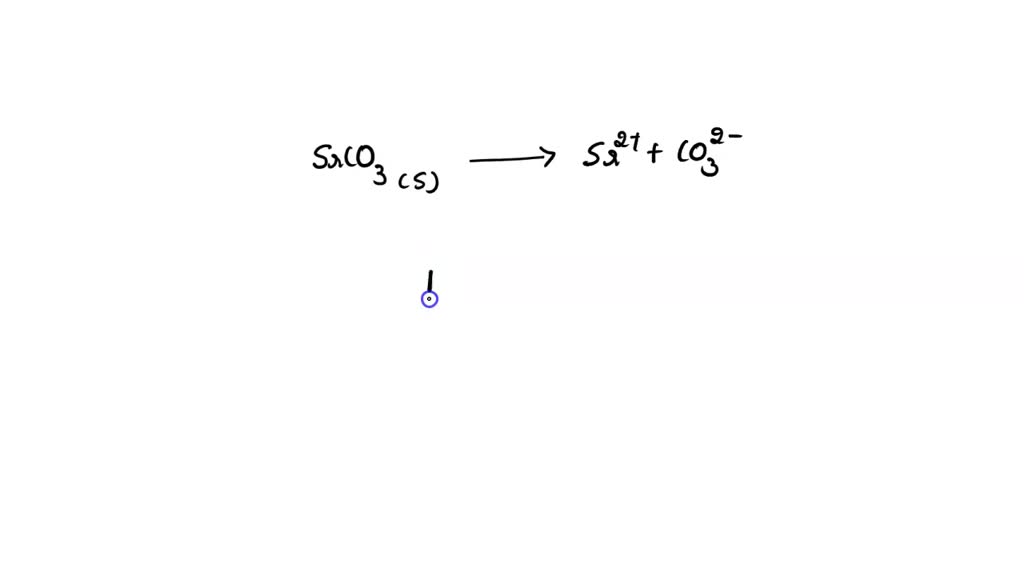 SOLVED: The ion product expression of SrCO3 is: Ksp = [Sr2+] [CO3 ...