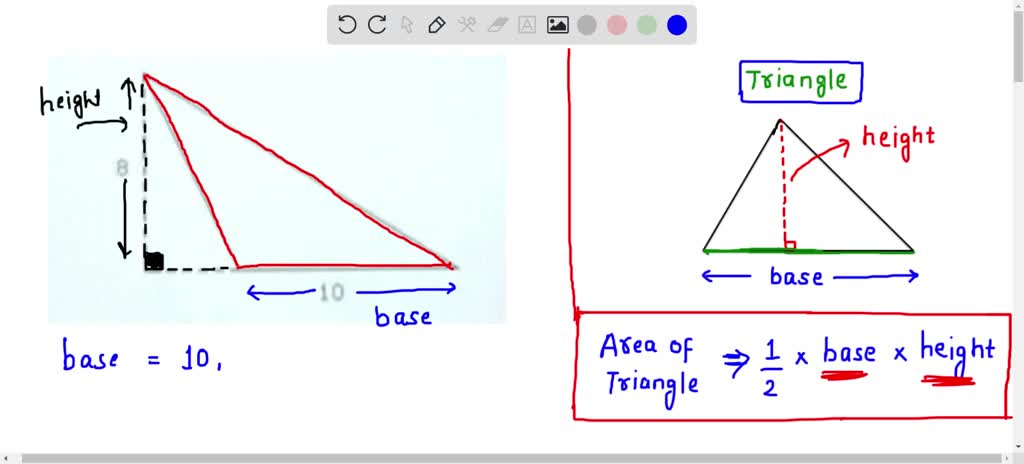 SOLVED: What is the area of the triangle shown below? A. 80 sq. units B ...