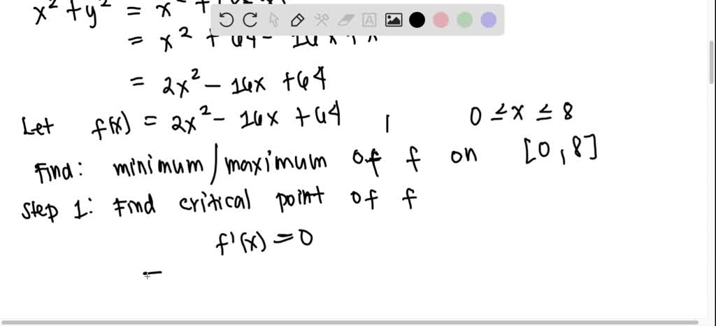 SOLVED: The sum of two nonegative number is 8. What is (a) the smallest and (b) the largest ...