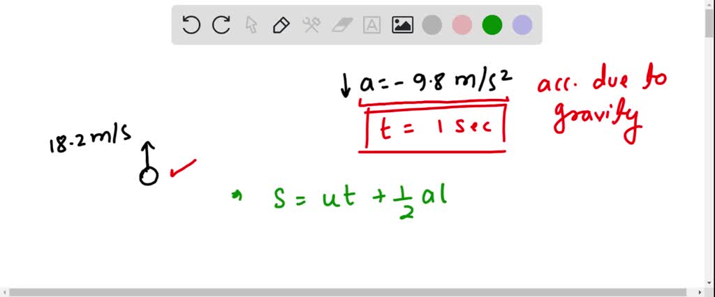 SOLVED: Compute the acceleration due to gravity for the ball falling ...