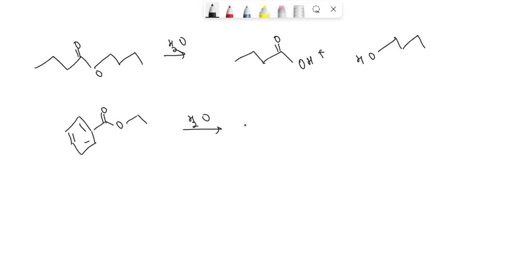 SOLVED: Draw the detailed mechanism of the Fischer esterification of ...