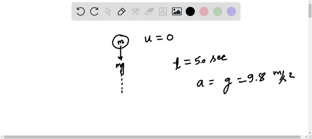 SOLVED: A particle is released from rest from a height. Find the distance it falls through in 5 ...