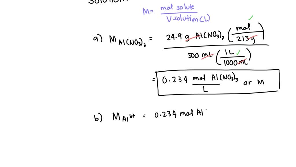 SOLVED: In the laboratory you dissolve 24.5 g of aluminum bromide in a ...