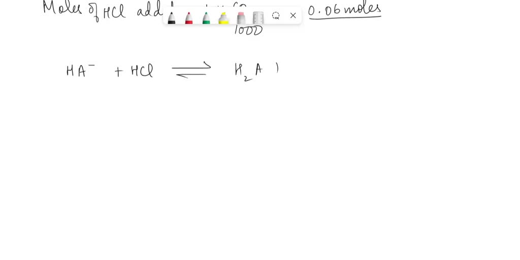 SOLVED: A 1.0 M solution of a compound with 2 ionizable groups (pKa's ...