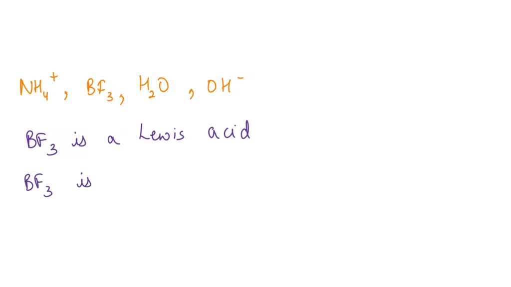 SOLVED: Which compound can best be described as both a Lewis acid and a ...