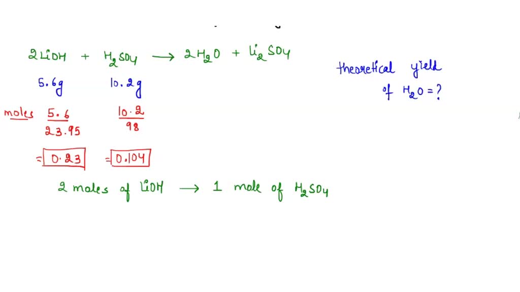 SOLVED: The provided balanced equation applies to the reaction that ...