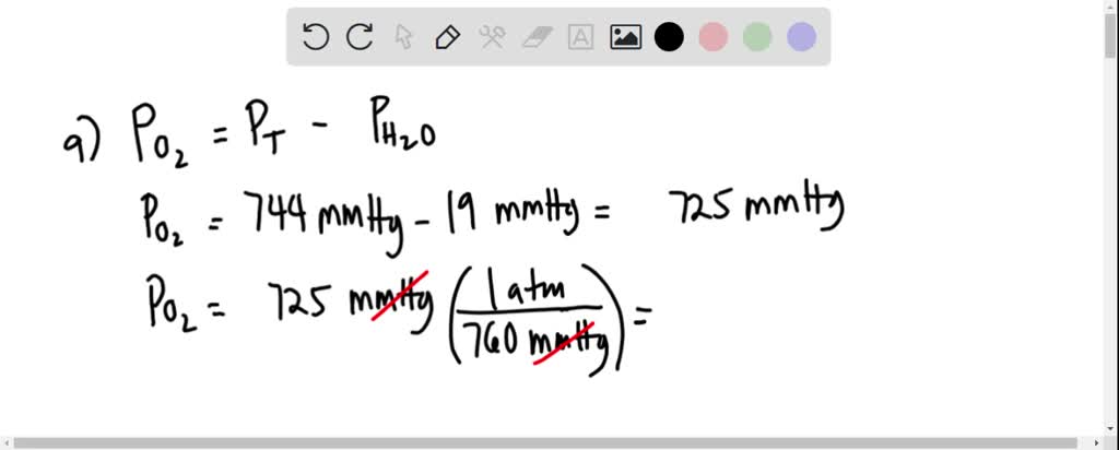 SOLVED: An 89.3 mL sample of wet O2 (g) is collected over water at 21.3Â°C and a barometric ...